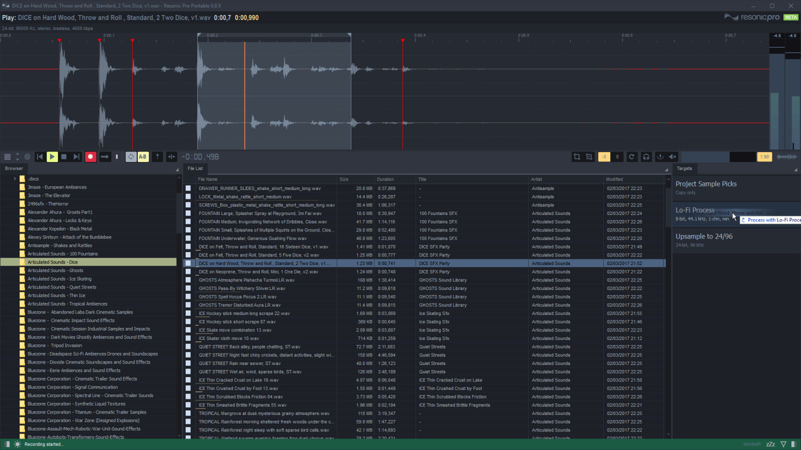 Liqube Audio updates Resonic audio player & sample manager to v0.8.9b Liqube Audio updates Resonic audio player & sample manager to v0.8.9b