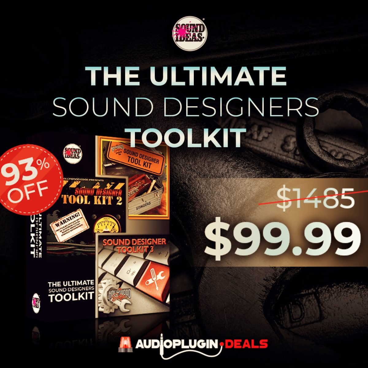 Save 93% off Ultimate Sound Designer Toolkit by Sound Ideas Save 93% off Ultimate Sound Designer Toolkit by Sound Ideas